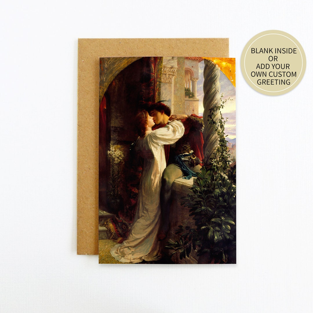 Romeo and Juliet Love, Anniversary or Valentine Card, Couples Romantic ...