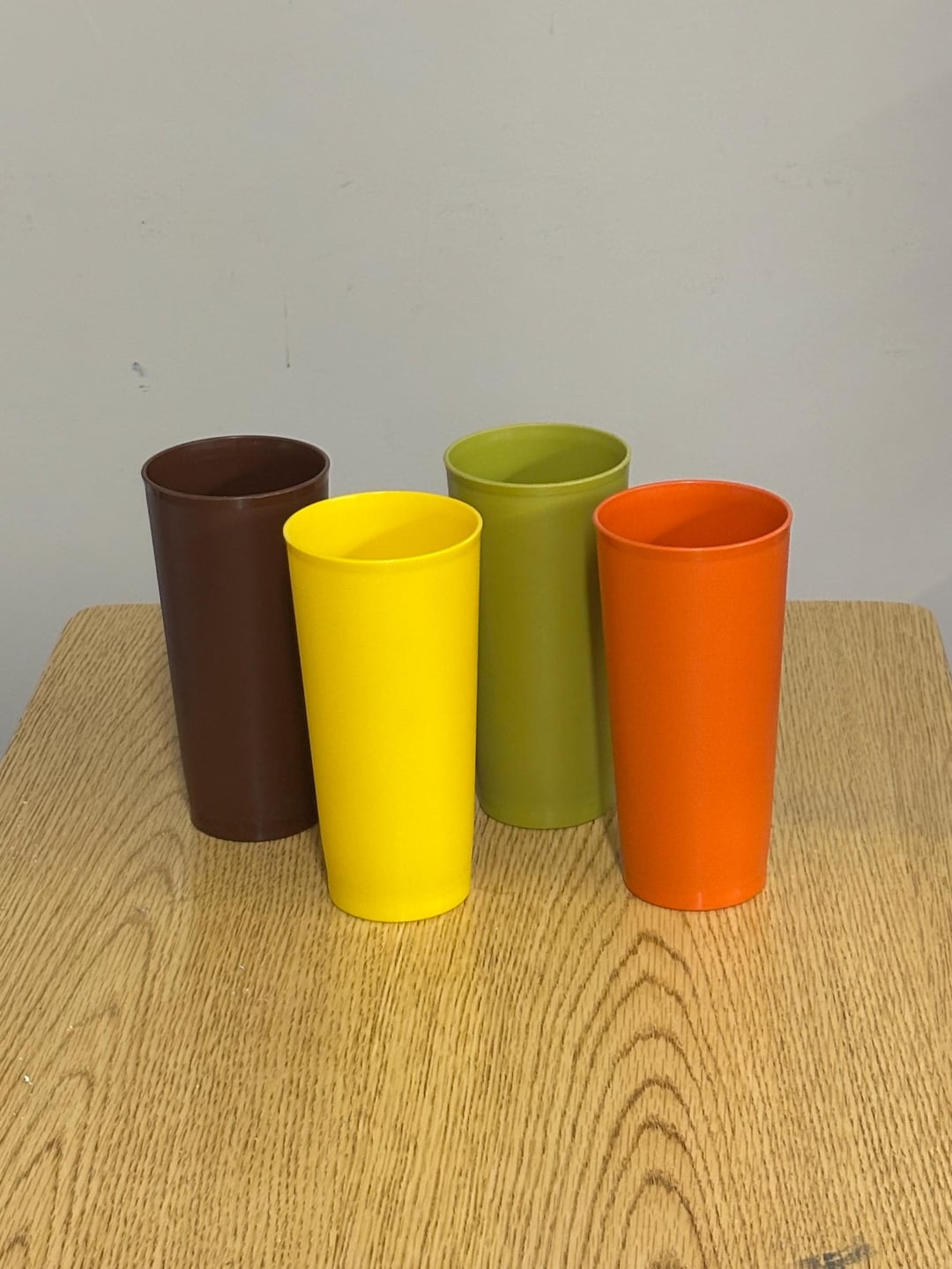 70’s Tupperware Drinking Glasses - Tumblers - Tupperware Orange Yellow ...