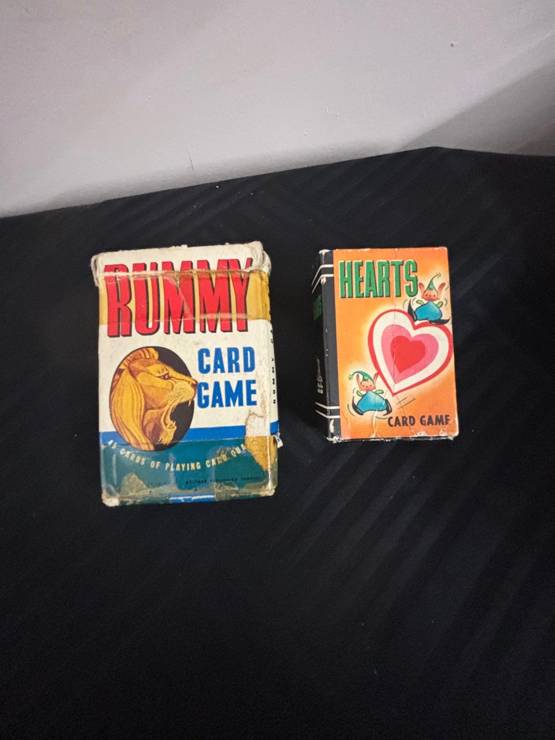 Vintage Rummy and Hearts Card Games / 1930’s Animal Rummy / Whitman ...