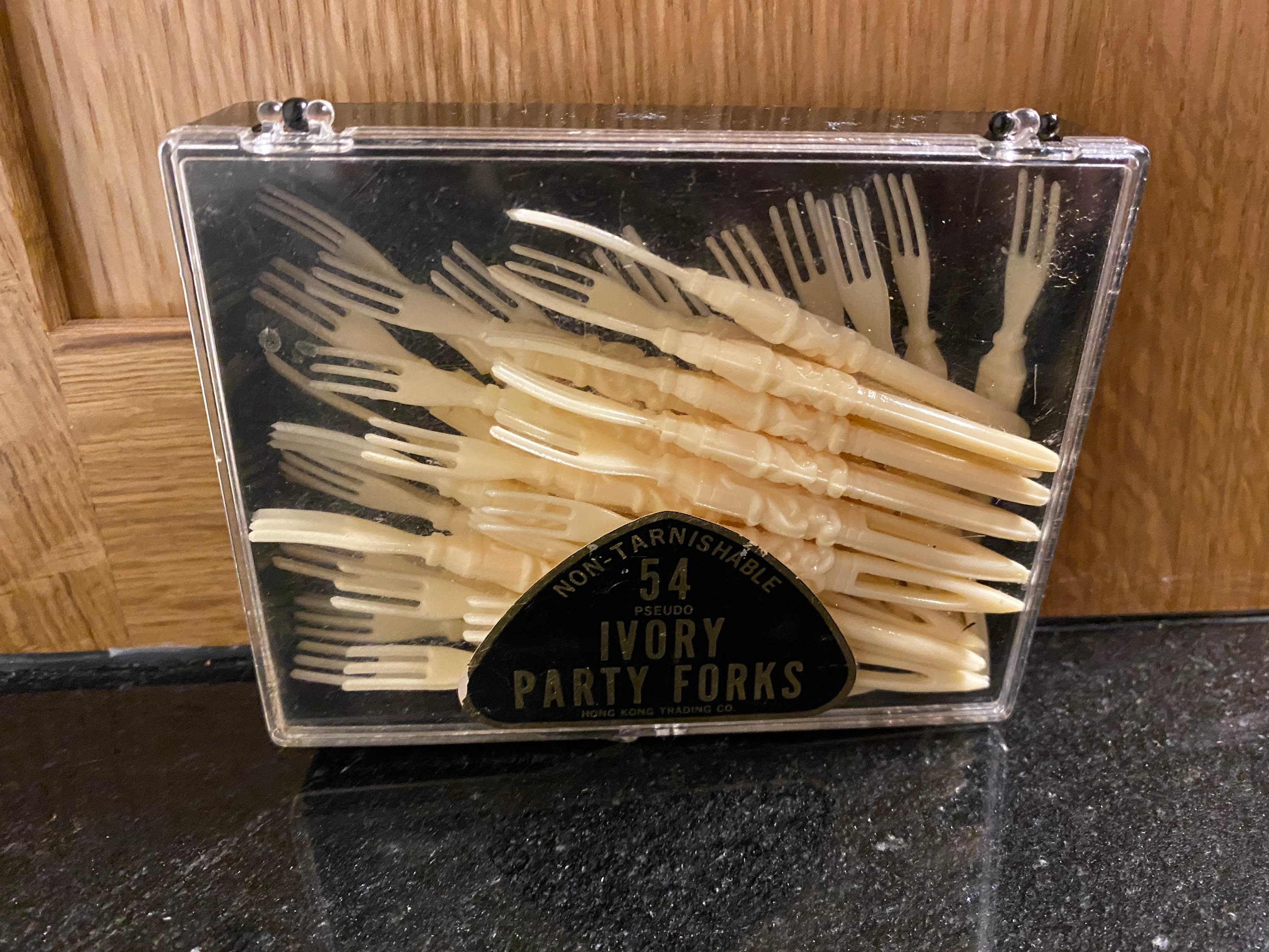 Vintage Party Forks Hong Kong Trading Co Plastic party forks | Etsy