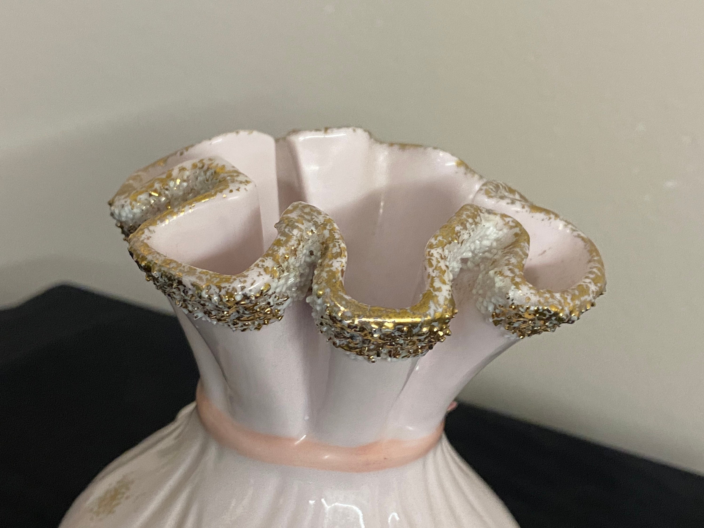 Lefton China Pink Bag Vase with Flowers Gold Textured Edge | Etsy Lefton China Pink Bag Vase with Flowers Gold Textured Edge | Etsy