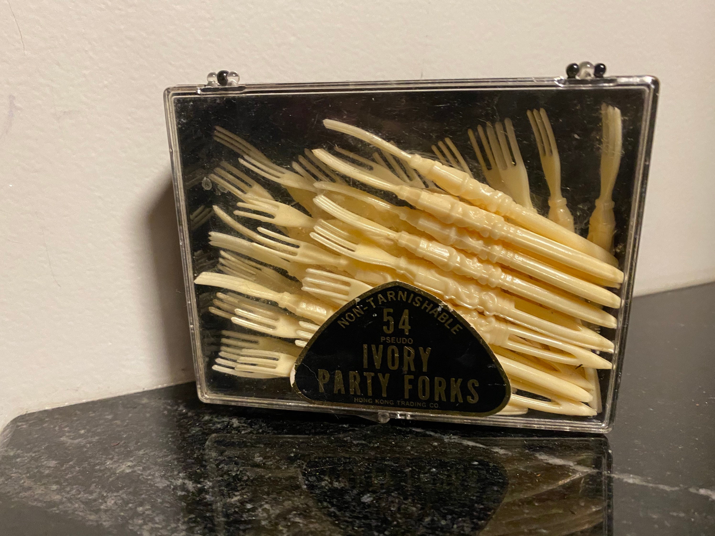 Vintage Party Forks Hong Kong Trading Co Plastic party forks | Etsy