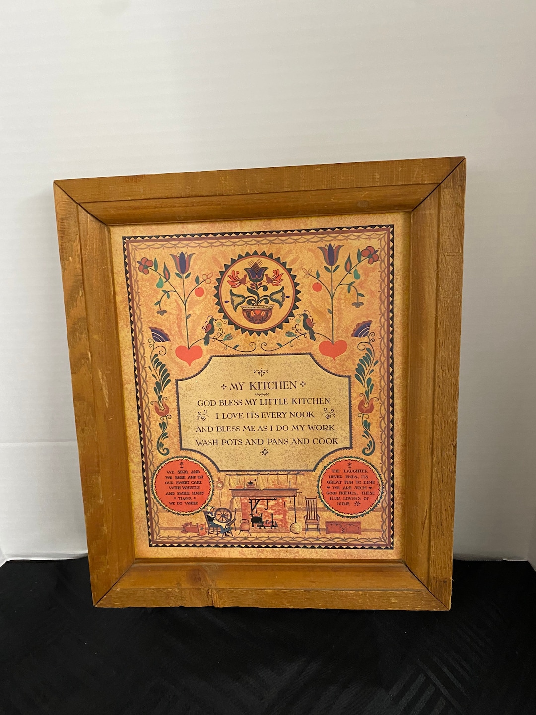 Vintage Kitchen Poem Picture- Early American - My Kitchen Americana - Etsy