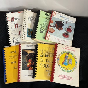 4 Church, Community Cookbooks Mystery Lot – Church, Club, Community ...