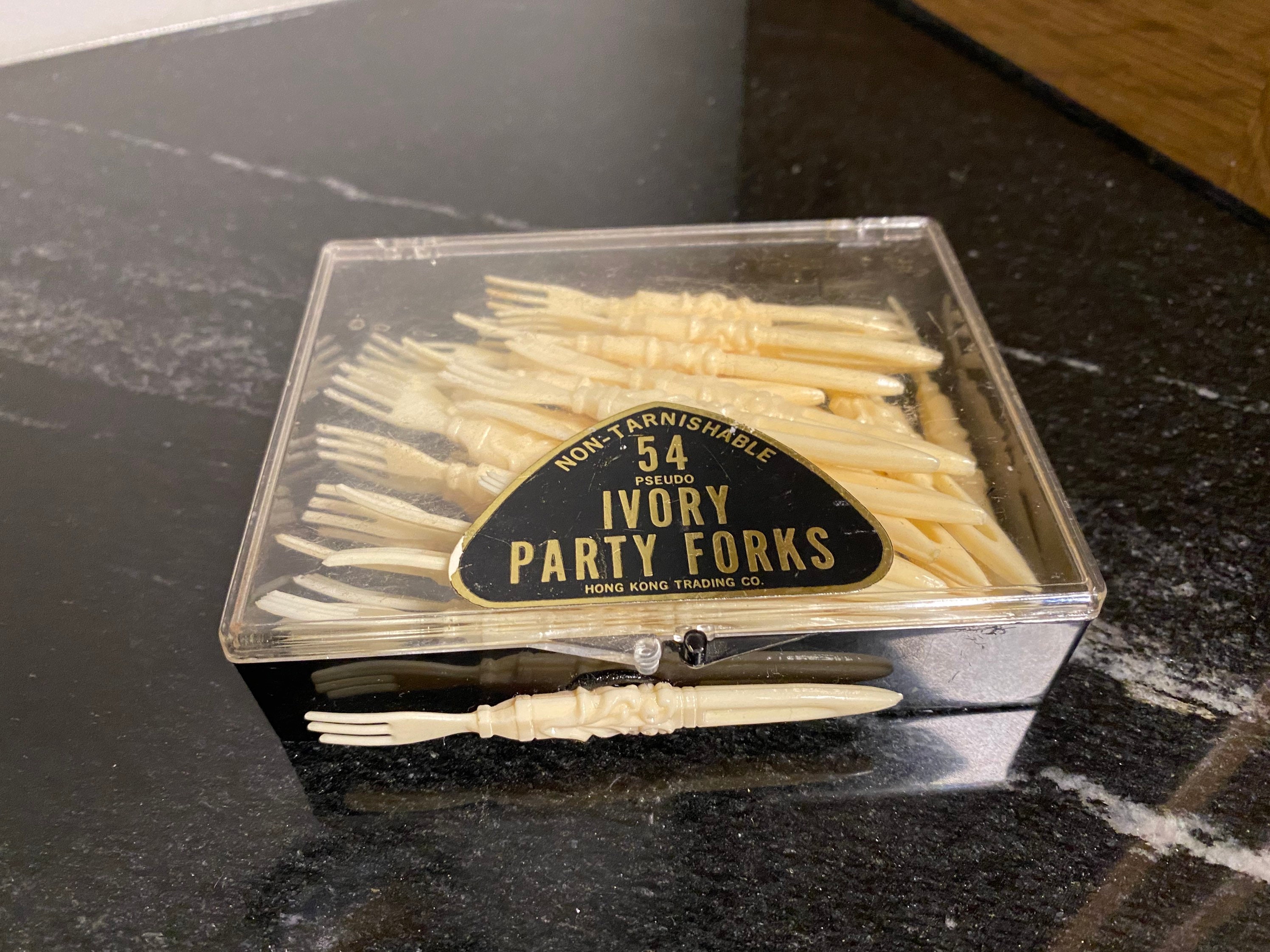 Vintage Party Forks Hong Kong Trading Co Plastic party forks | Etsy