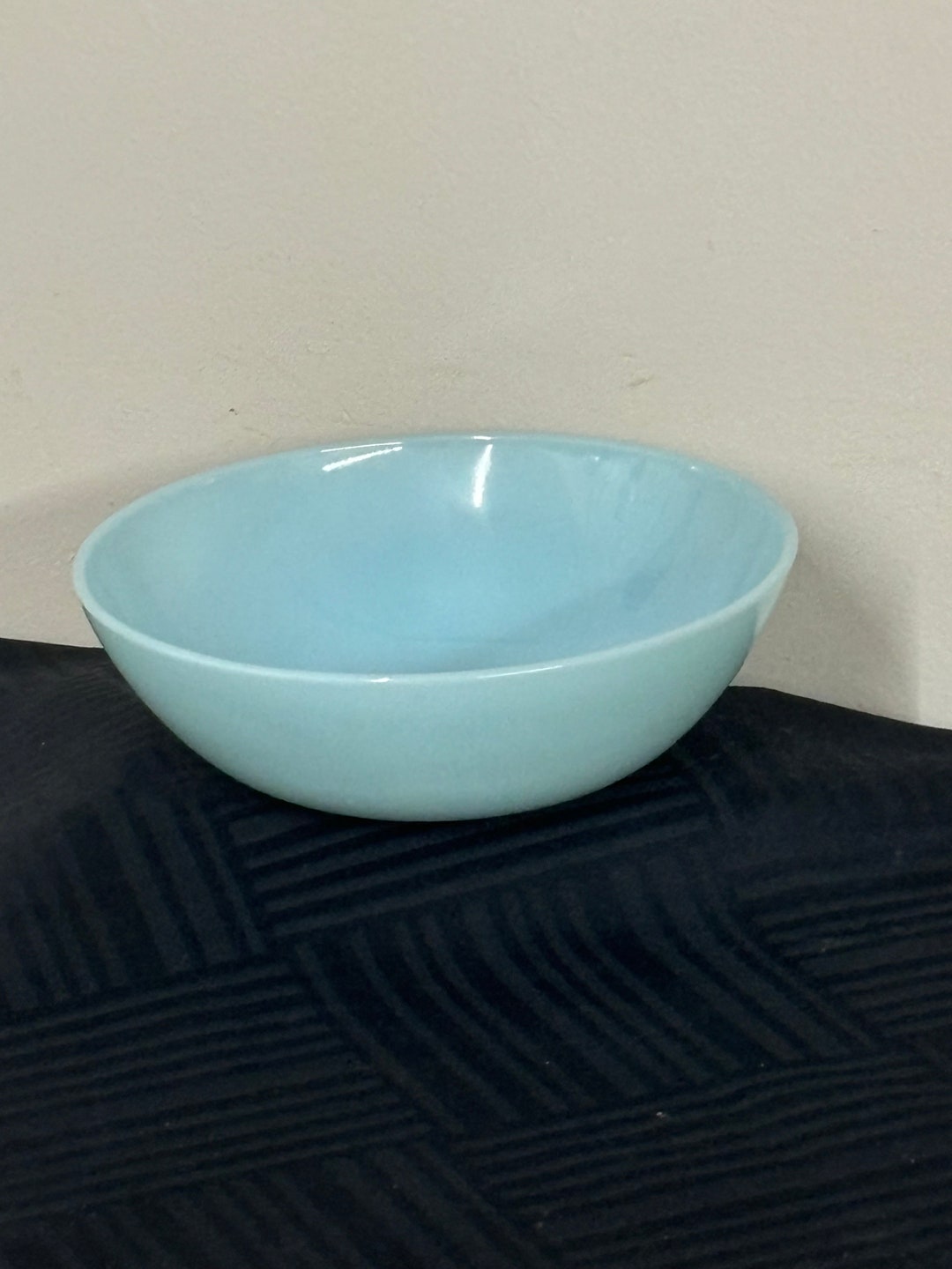 Fire King Blue Delphite Serving Bowl/ Vintage Glass Fire King Blue ...
