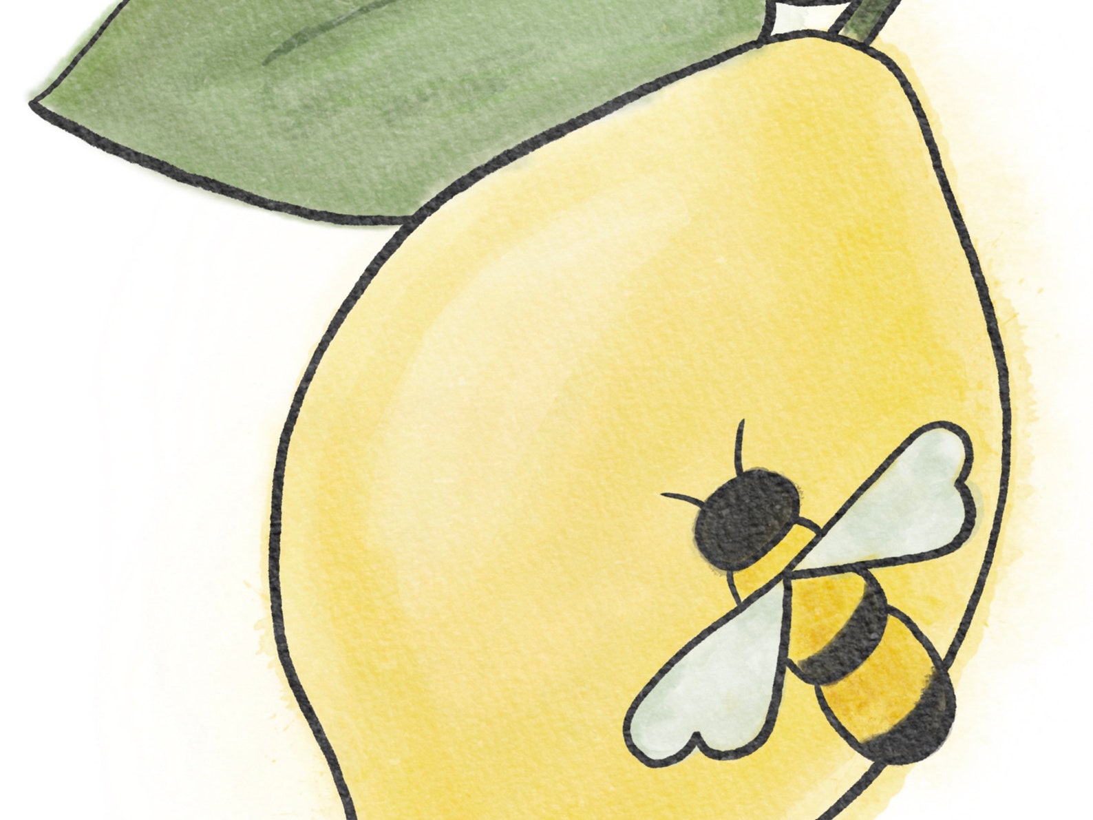 Lemons and Bees Art Prints Set of 3 Giclée Prints Available - Etsy