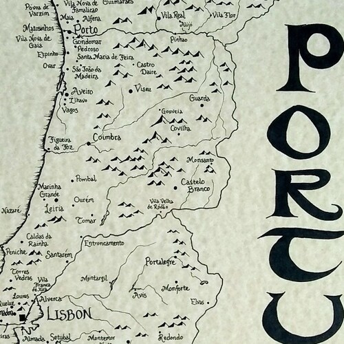 Beowulf Hand Drawn Map - Etsy