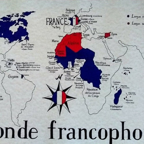 World Languages Map - Etsy Canada