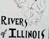 Illinois Rivers Map - Etsy