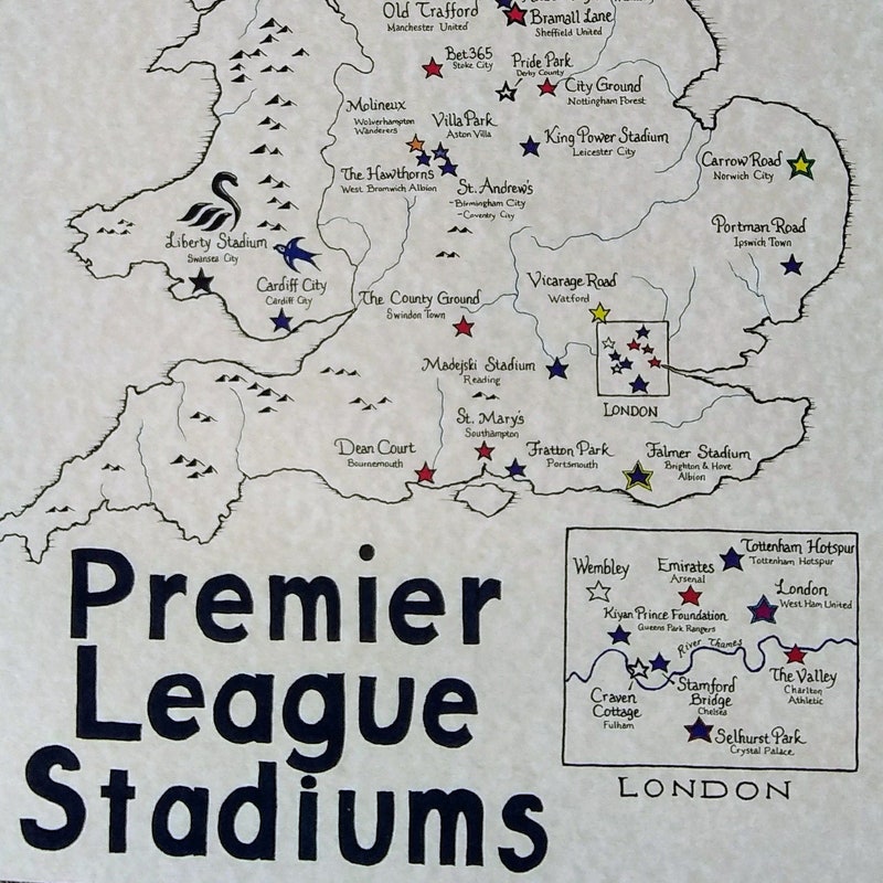 London Football Stadium - Etsy