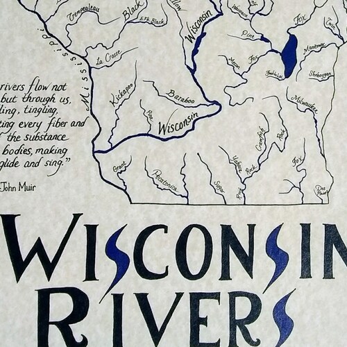 Wisconsin Wineries Map - Etsy