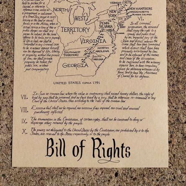 Bill of Rights - Etsy