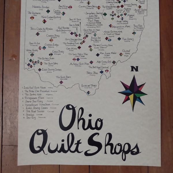 Map Quilt - Etsy