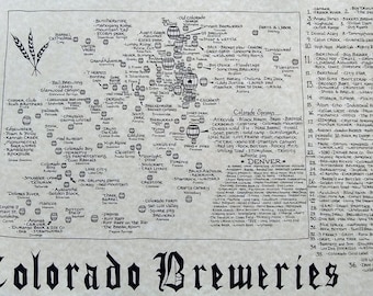 Twin Cities Breweries Map Minnesota - Etsy