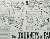St Paul Missionary Journeys Map - Etsy