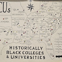 Hbcus Map - Etsy
