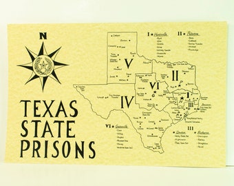 Map of Prisons - Etsy UK