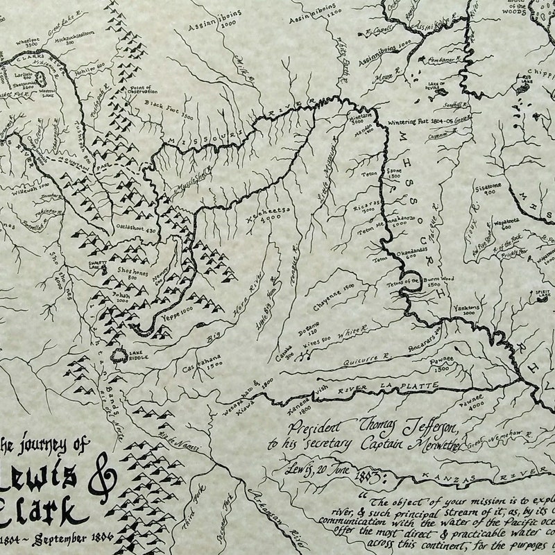 Lewis and Clark Maps - Etsy