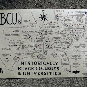 Hbcus Map - Etsy