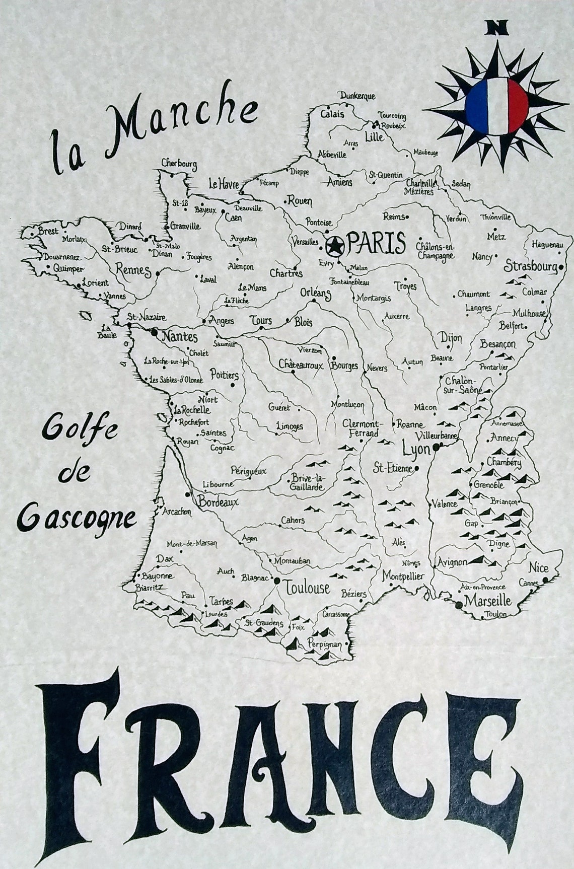 France Map - Etsy