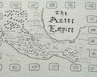 Aztec Map For Kids