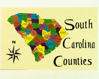 South Carolina American Revolution Map | Etsy