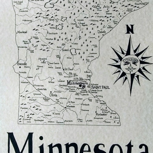 Minnesota State Parks Map - Etsy