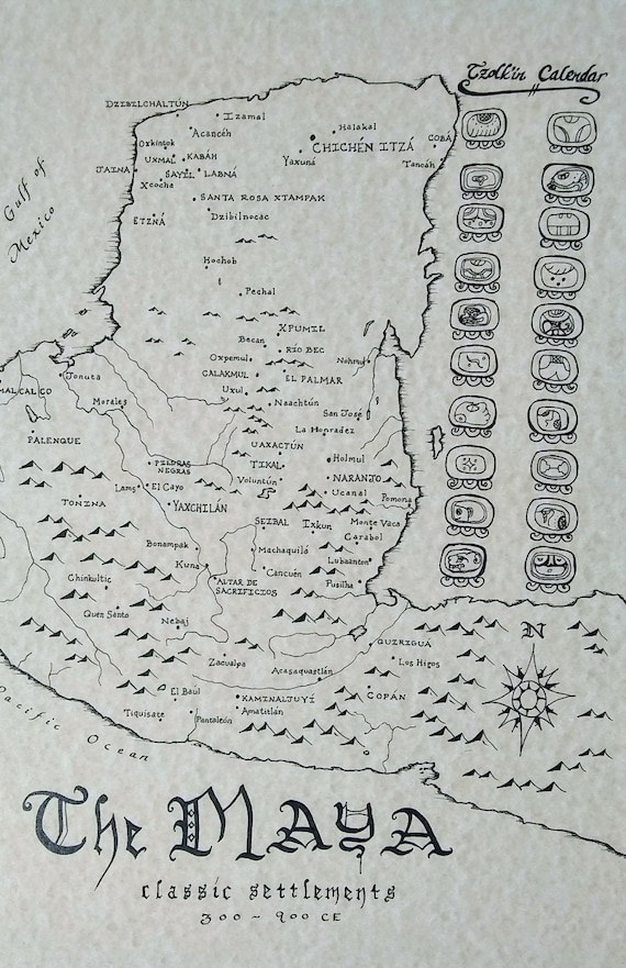 Maya Civilization Map