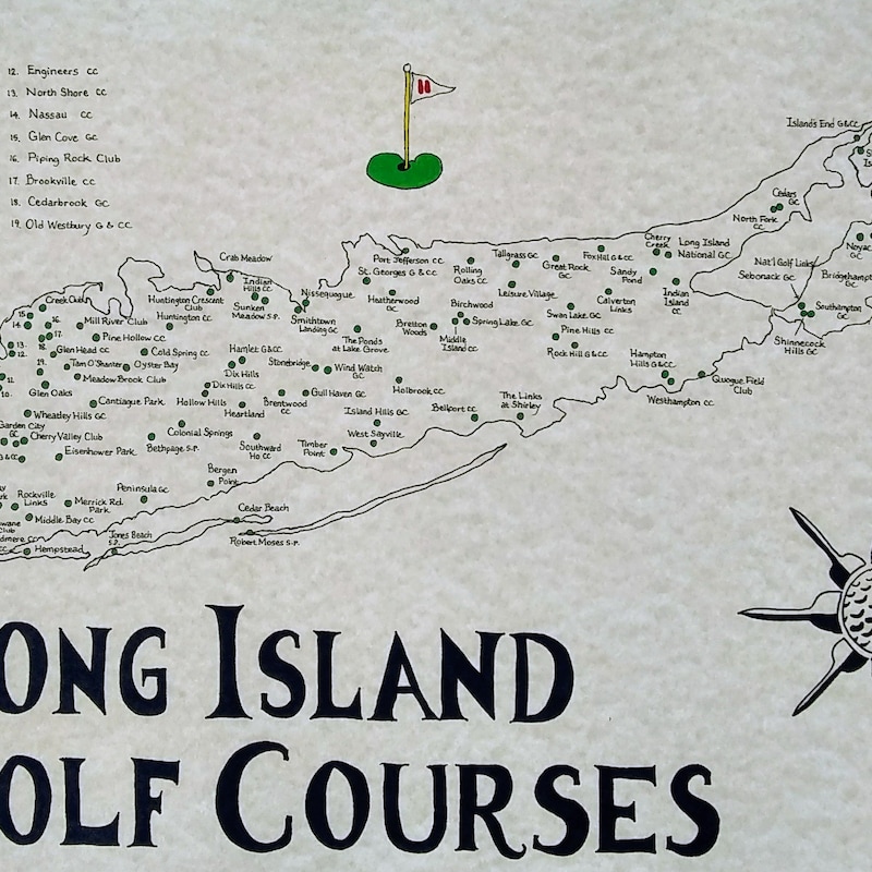 Long Island Map - Etsy