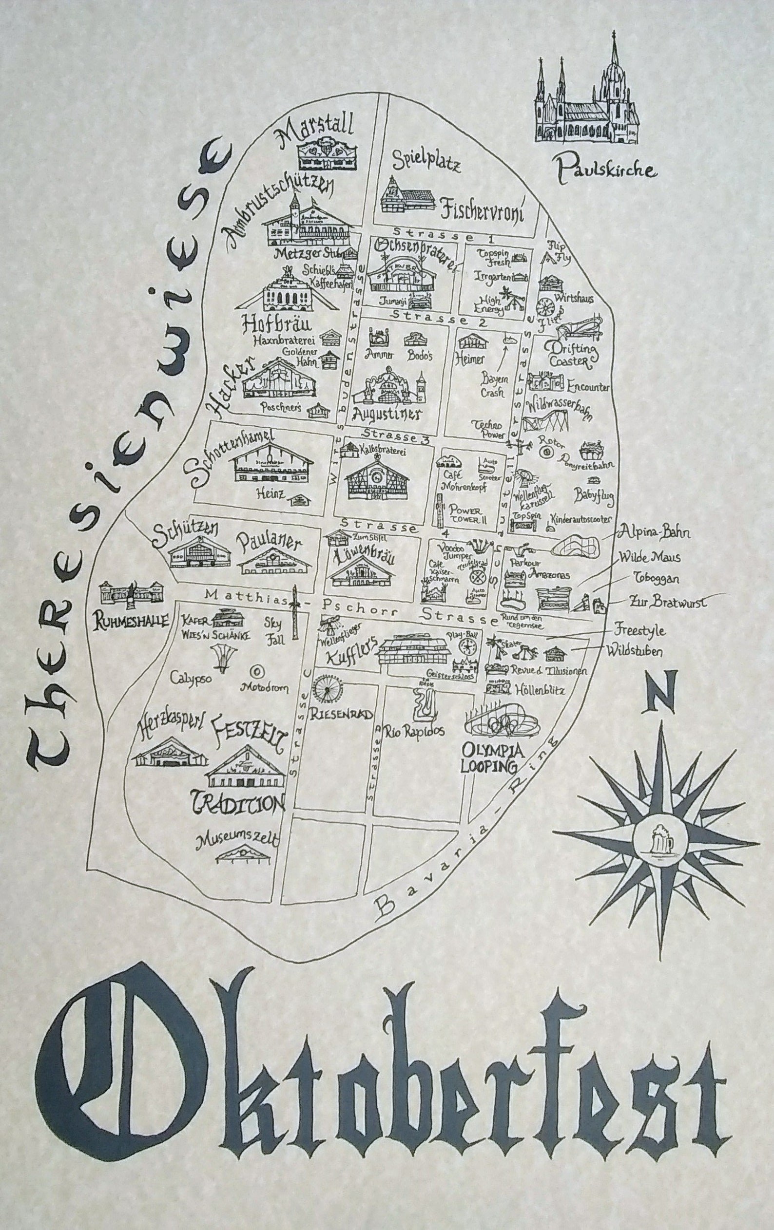 Oktoberfest Map - Etsy