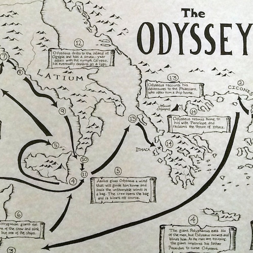 Odyssey Map - Etsy