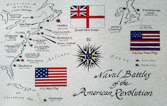 American Revolution War Map