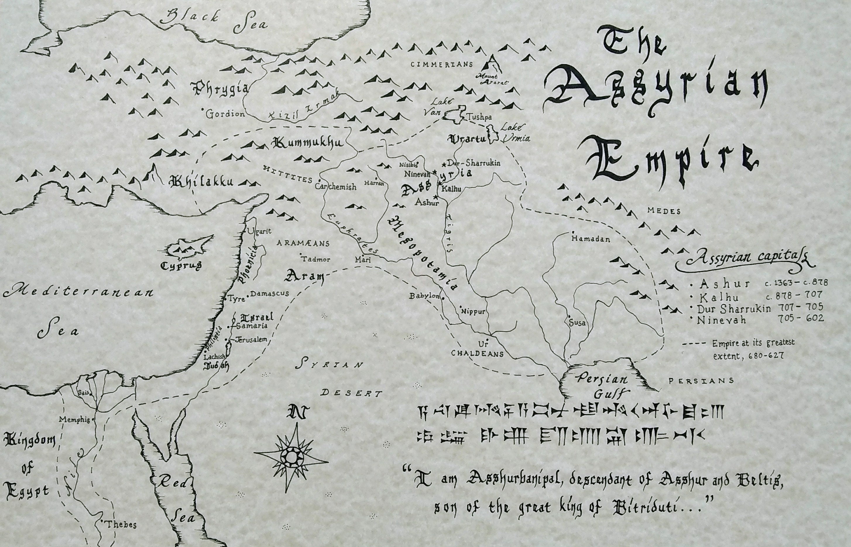Assyrian Empire Map