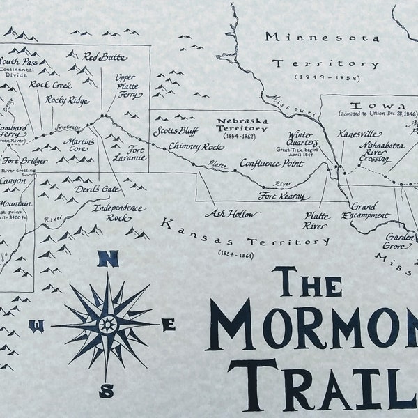 Book of Mormon Map - Etsy