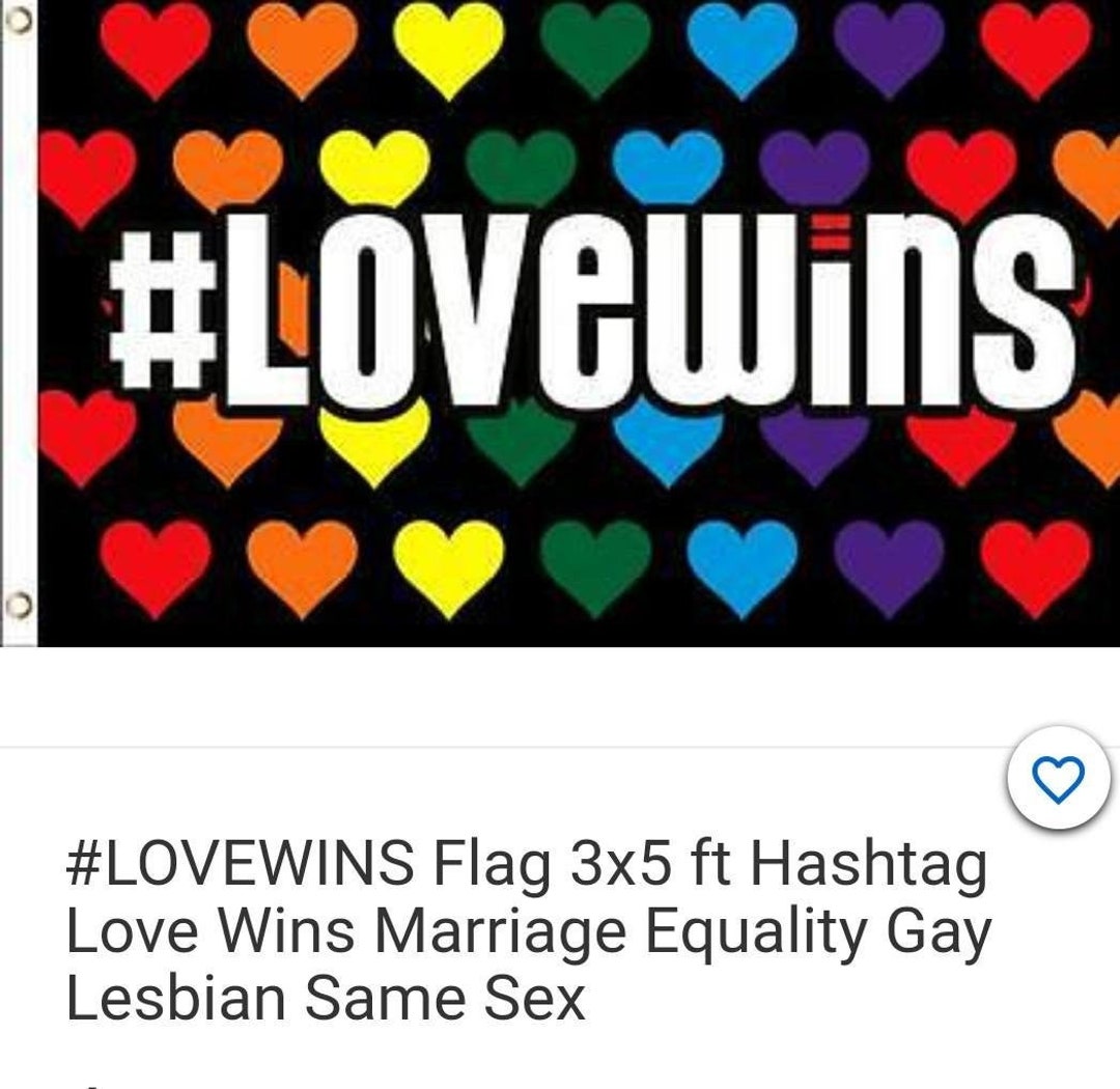 LGBTQ Love Wins Pride Flag . Sale. Show Your Love! Two for the Price of ...