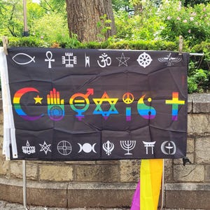 LGBTQ Coexist Gay Pride Rainbow Flag 3x5foot - Etsy