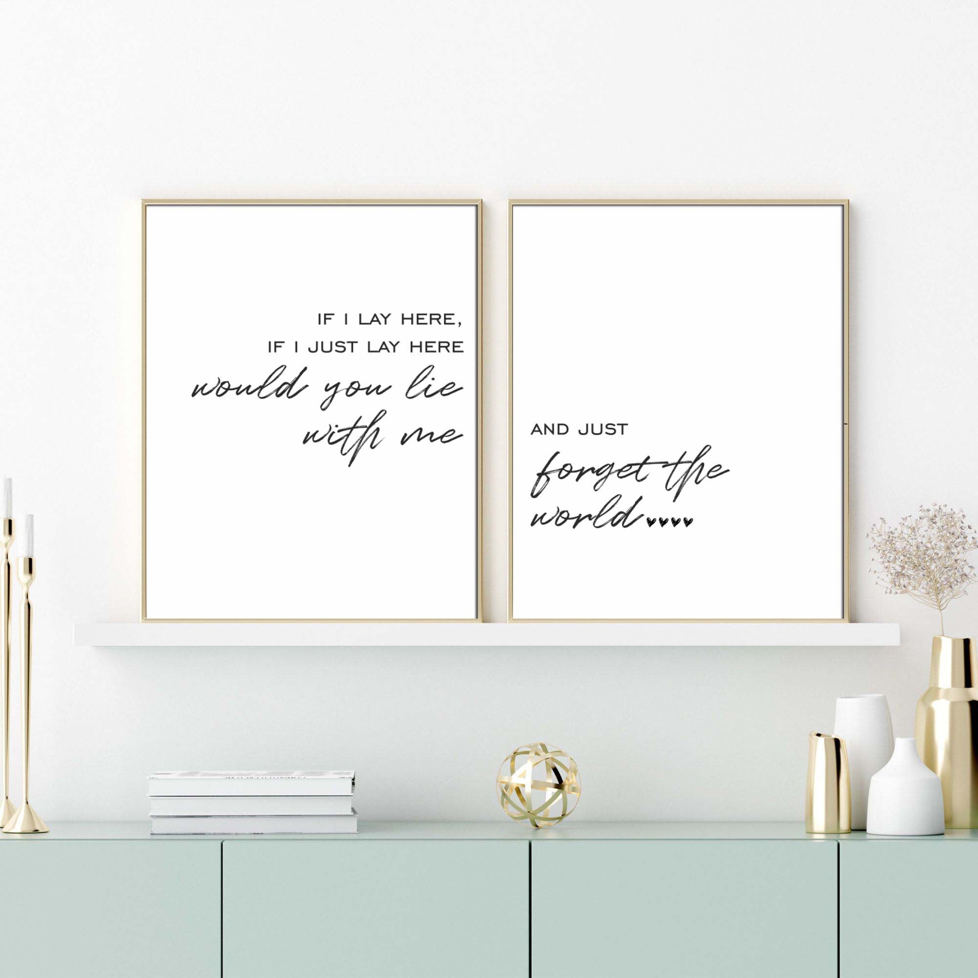 If I Lay Here Would You Lie With Me Song/lyrics Wall Art,couple Bedroom ...