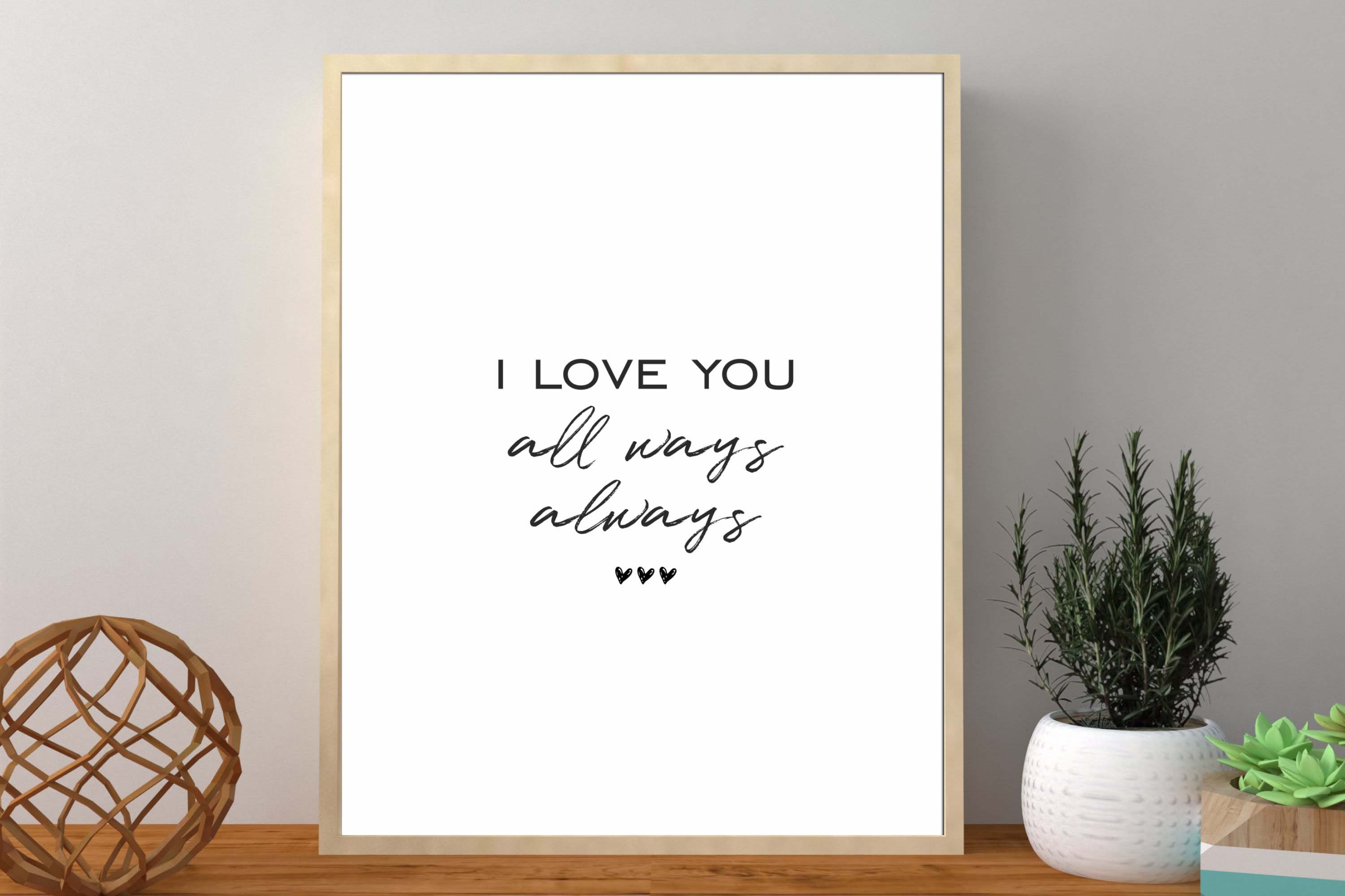 I Love You Wall Art
