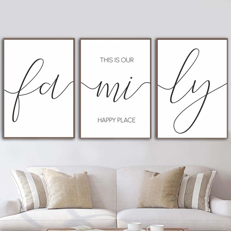 Family This is Our Happy Place Printable Set of - Etsy