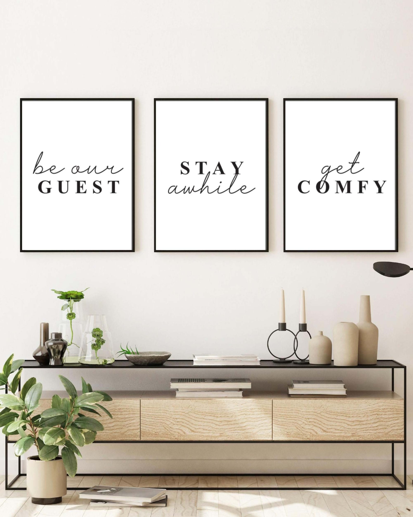 Guest Room Signs Printable Set of 3be Our Guest Stay Awhile - Etsy UK