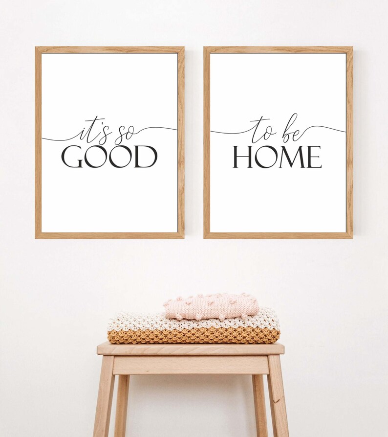 It's so Good to Be Home Printable Set of 2entryway - Etsy UK