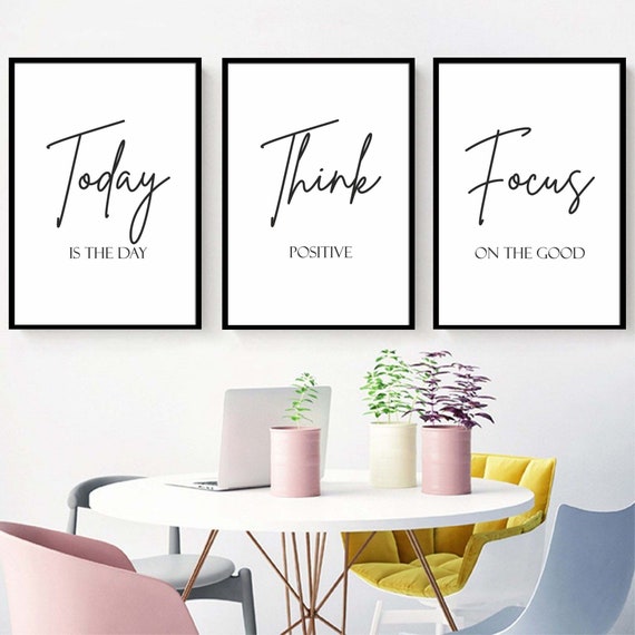 Today is the Day Think Positive Focus on the Good Printable - Etsy