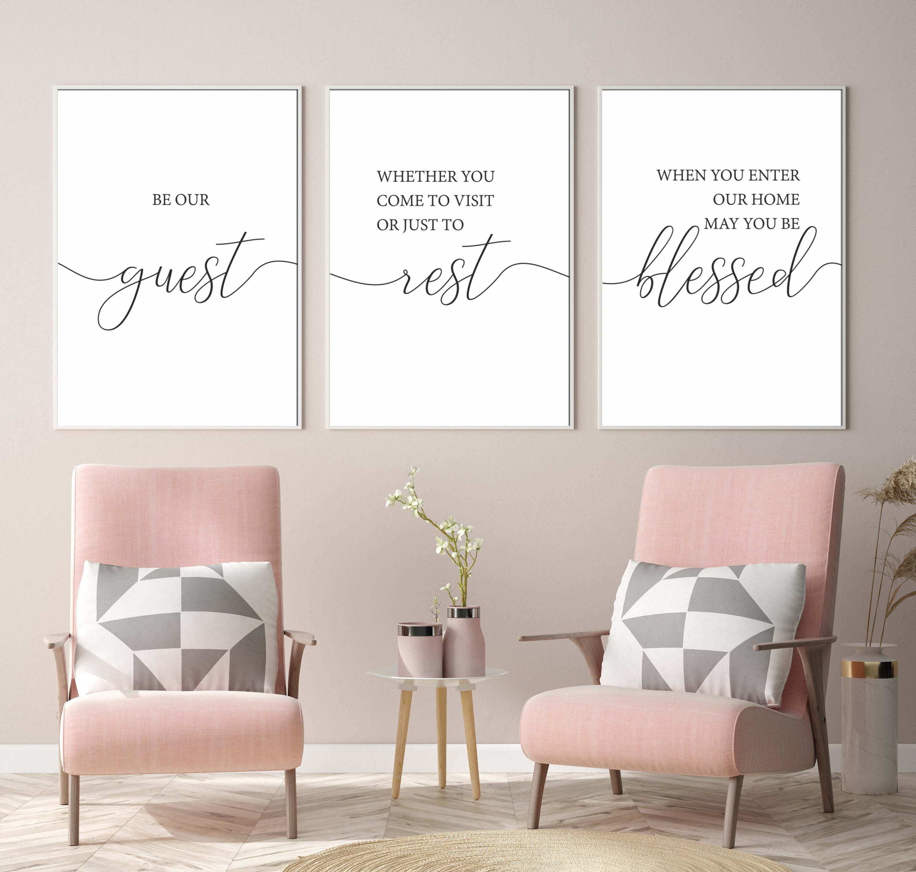 Be Our Guest Come to Rest May You Be Blessed Guest Room Signs Printable ...