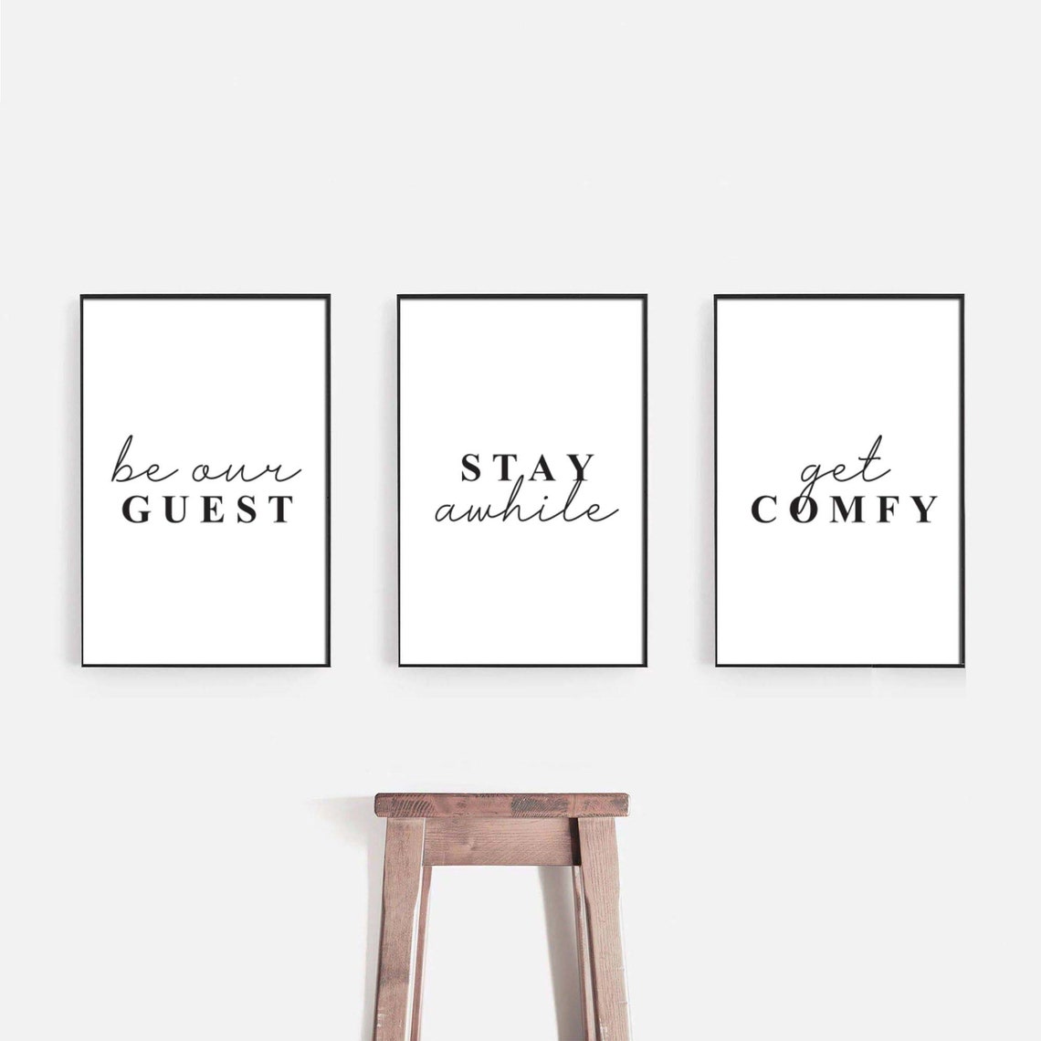 Guest Room Signs Printable Set of 3be Our Guest Stay Awhile - Etsy UK