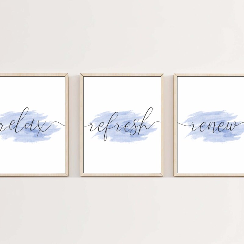 Relax Refresh Renew Sign - Etsy