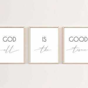 God is Good All the Time Wall Printable Set of 3,divine/spiritual ...