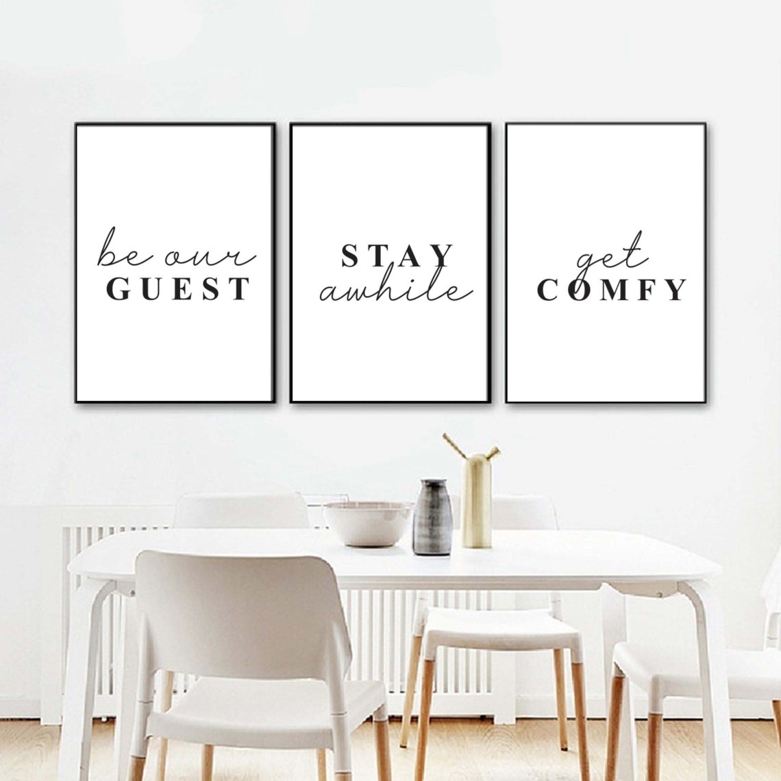 Guest room signs printable set of 3be our guest stay awhile | Etsy