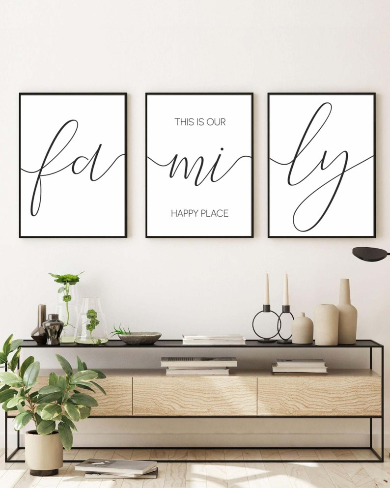 Family This is Our Happy Place Printable Set of - Etsy