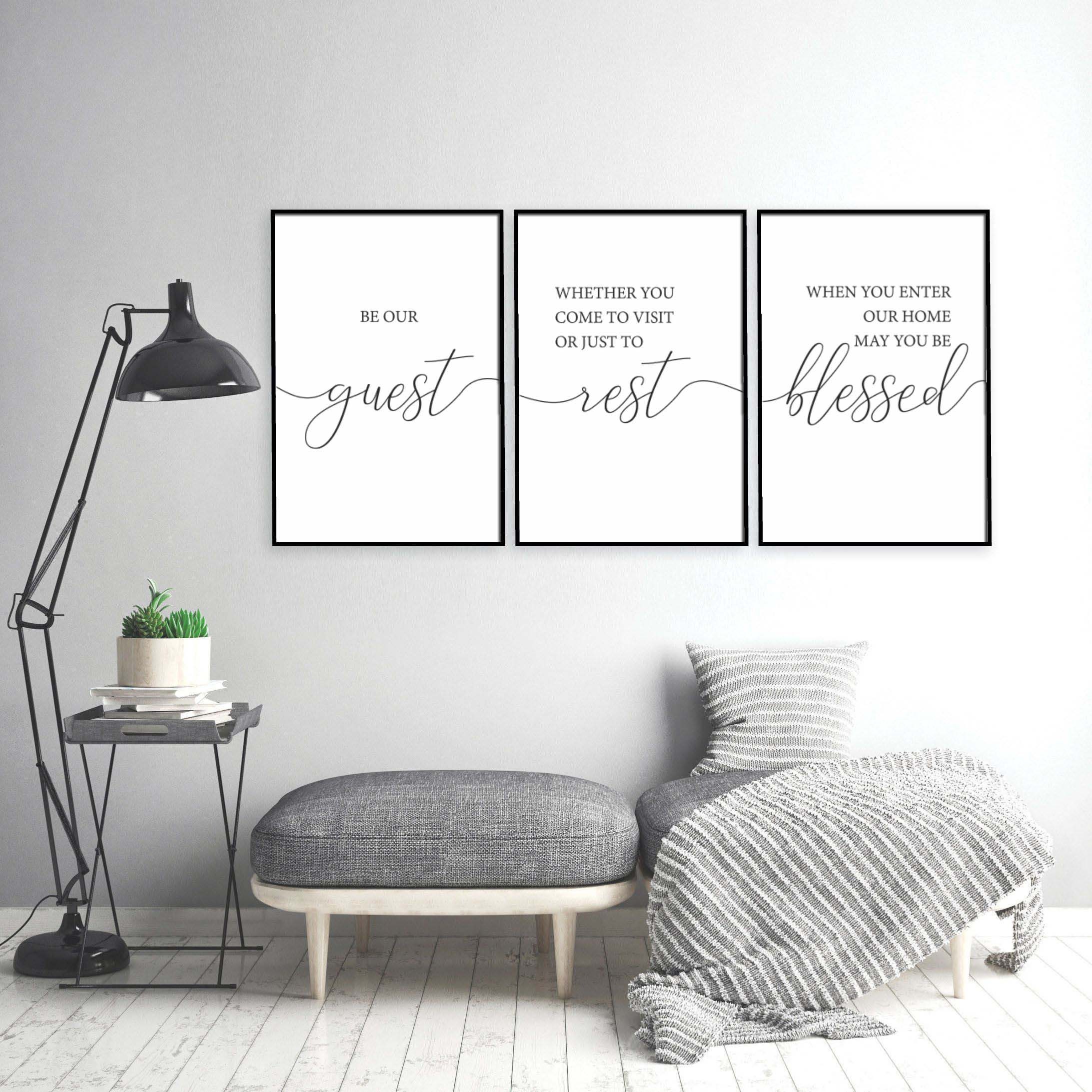 Be Our Guest Come to Rest May You Be Blessed Guest Room Signs Printable ...
